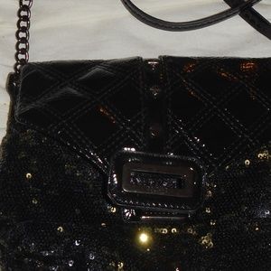 RACHEL Rachel Roy | Bags | Rachel Roy Blackgold Sequin Evening Bag ...